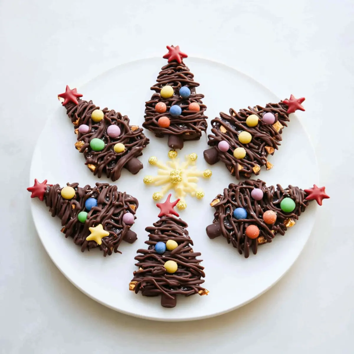 Irresistibly Festive Chocolate Noodle Christmas Trees Recipe - Tasty!